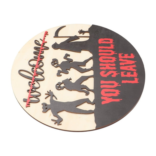 3D Horror Welcome Sign, Horror Welcome Sign Farmhouse Theme Hand Drawn ...