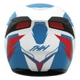 THH T-810S Turbo Motorcycle Helmet Blue/Red LG - Walmart.com