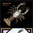 3D Metal Puzzle for Adults, 830PCS DIY Assemble Cyberpunk Lobster Model ...