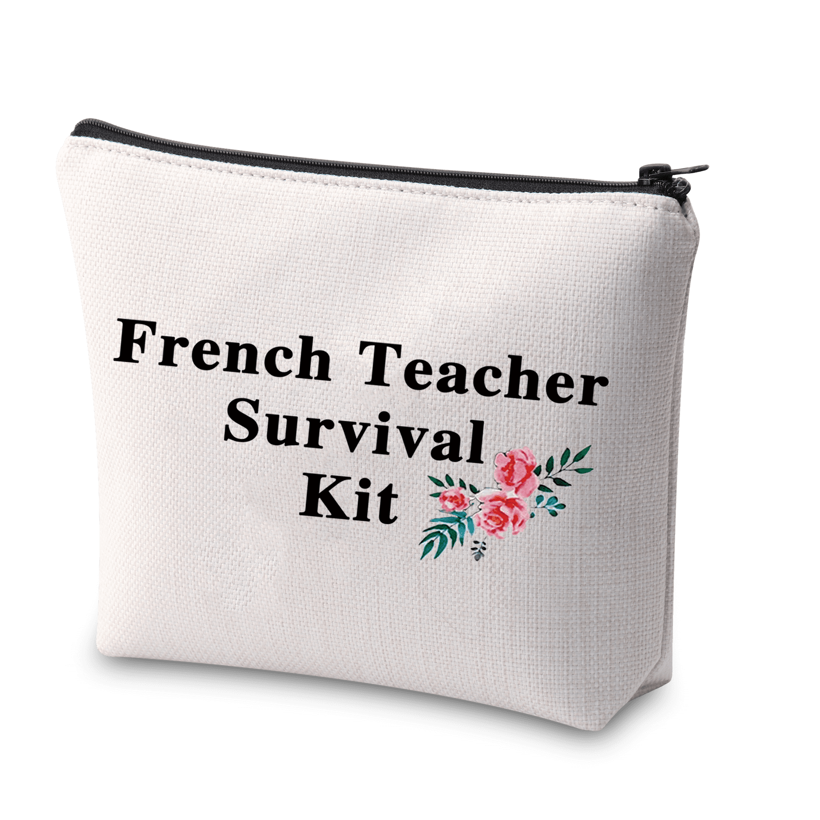 French Teacher Survival Kit Makeup Bag French Teacher Gift Teach French ...