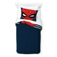Marvel Spider-Man Superhero Kids 2-Piece Twin/Full Reversible Comforter ...