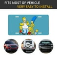 Animation The Simpsons License Plate Cover Vanity Tag Decorative ...