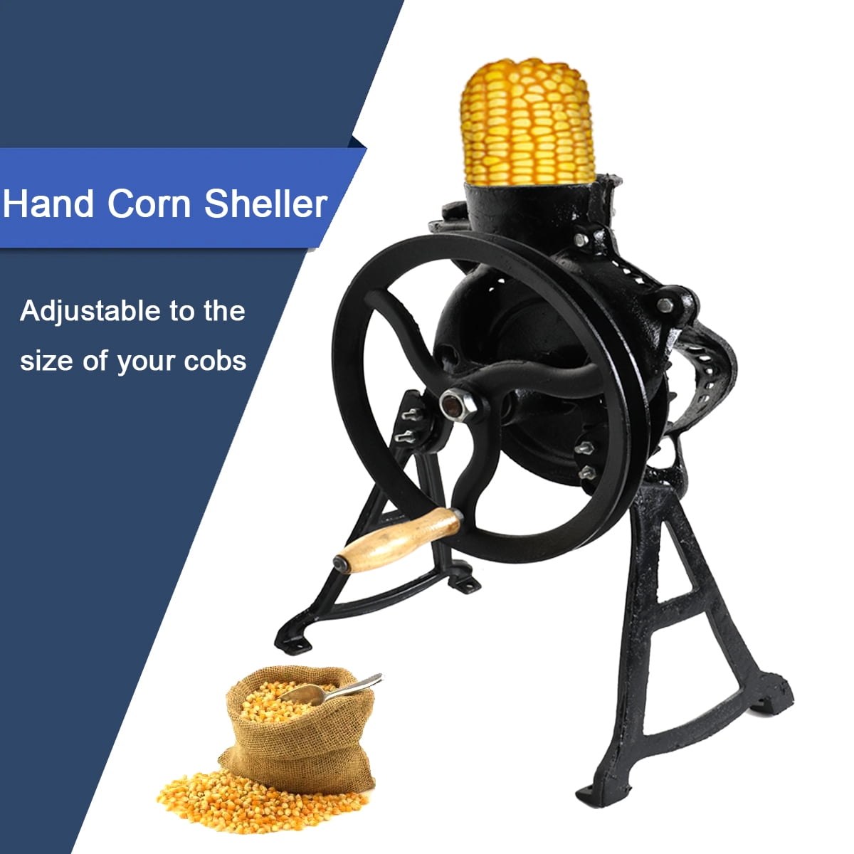 ECUTEE Cast Iron Handcrank Corn Sheller Manual Corn Thresher Machine ...
