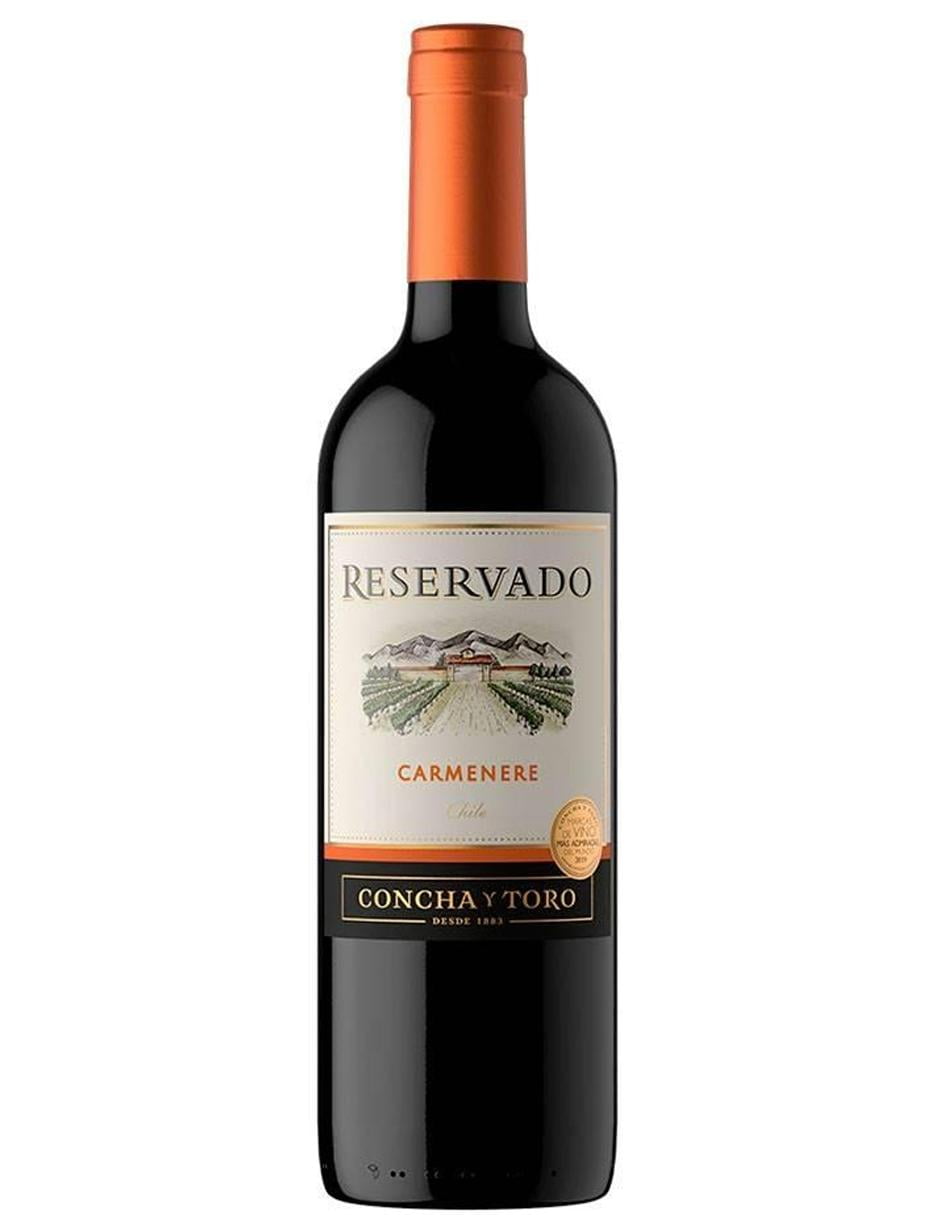 Pack de 2 Vino Tinto Concha Y Toro Reservado Carmenere 750 ml Concha Y ...