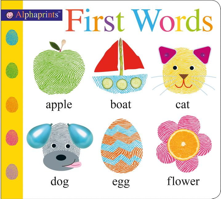 Alphaprints First Words (Board Book) - Walmart.com