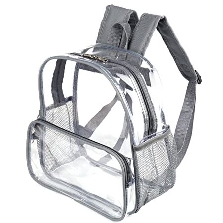 Clear Backpack Stadium Approved 12x12x6 Clear Mini Backpack See Through ...