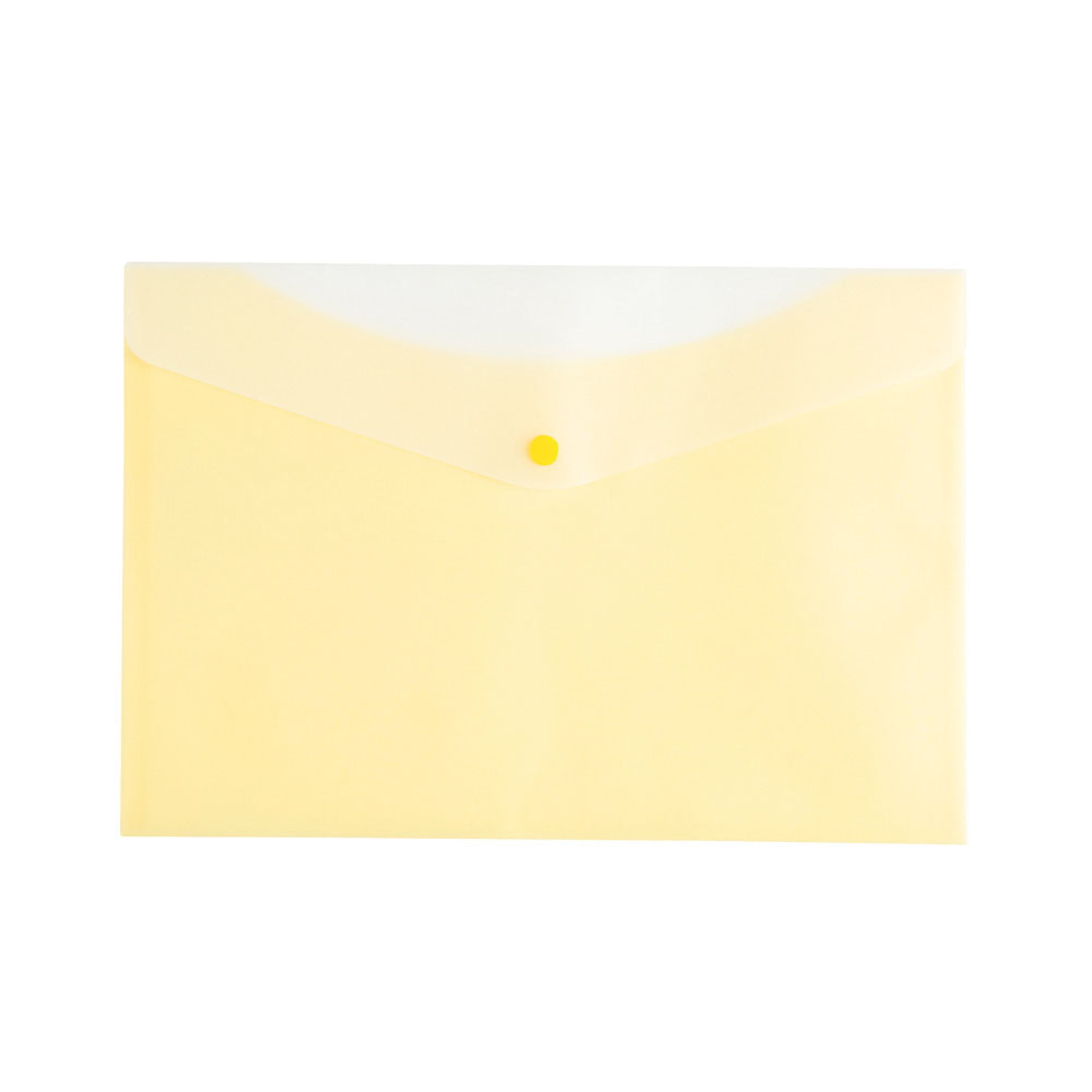 Filexec 2-Tone 2-Pocket Poly Envelopes, Lemon - Walmart.com