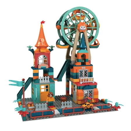 LEGO 3-in-1 Ferris Wheel 290 building kit with buildable toy car ...