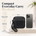 Square Leather Mini Card Wallet Coin Purse, Portable Small Zipper ...