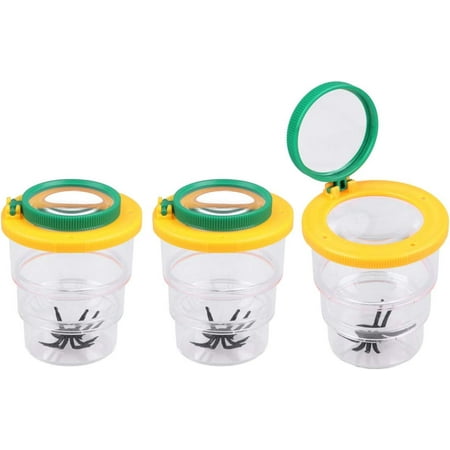 Xizioo 3 Pieces Insect Magnifier Box Insect Spectator Insect Catcher ...
