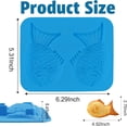 3Pcs Taiyaki Cake Silicone Molds，Fish-shaped Baking Mold for a Non ...