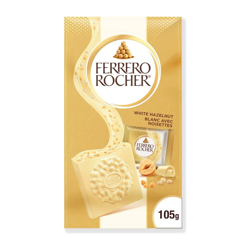 FERRERO ROCHER, 10 Individually Wrapped, Premium Hazelnut White ...
