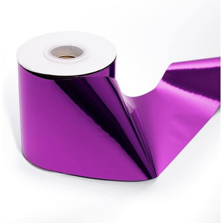SHIJI65 Lavender Shiny Metallic Streamer Roll, 4 Inches x 500 Feet ...