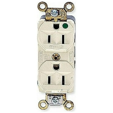Receptacle Hospital Grade 4-Plex 20A 125V 5-20R Ivory - Walmart.com