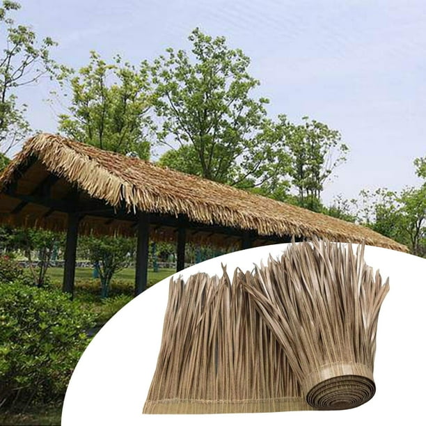 Palm Thatch Roll Trimming 20" H x 39"L Grass Skirting Roof for Huts ...