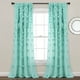 Lush Decor Riley Window Curtain Panel Aqua Single 54X95 - Walmart.com
