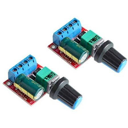 DC Motor PWM Speed Controller 3V 6V 12V 24V 35V Speed Control Switch Mini LED Dimmer 5A 90W(Pack ...