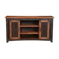 Martin Svensson Home Santa Fe 65" Solid Wood TV Stand Antique Black and ...