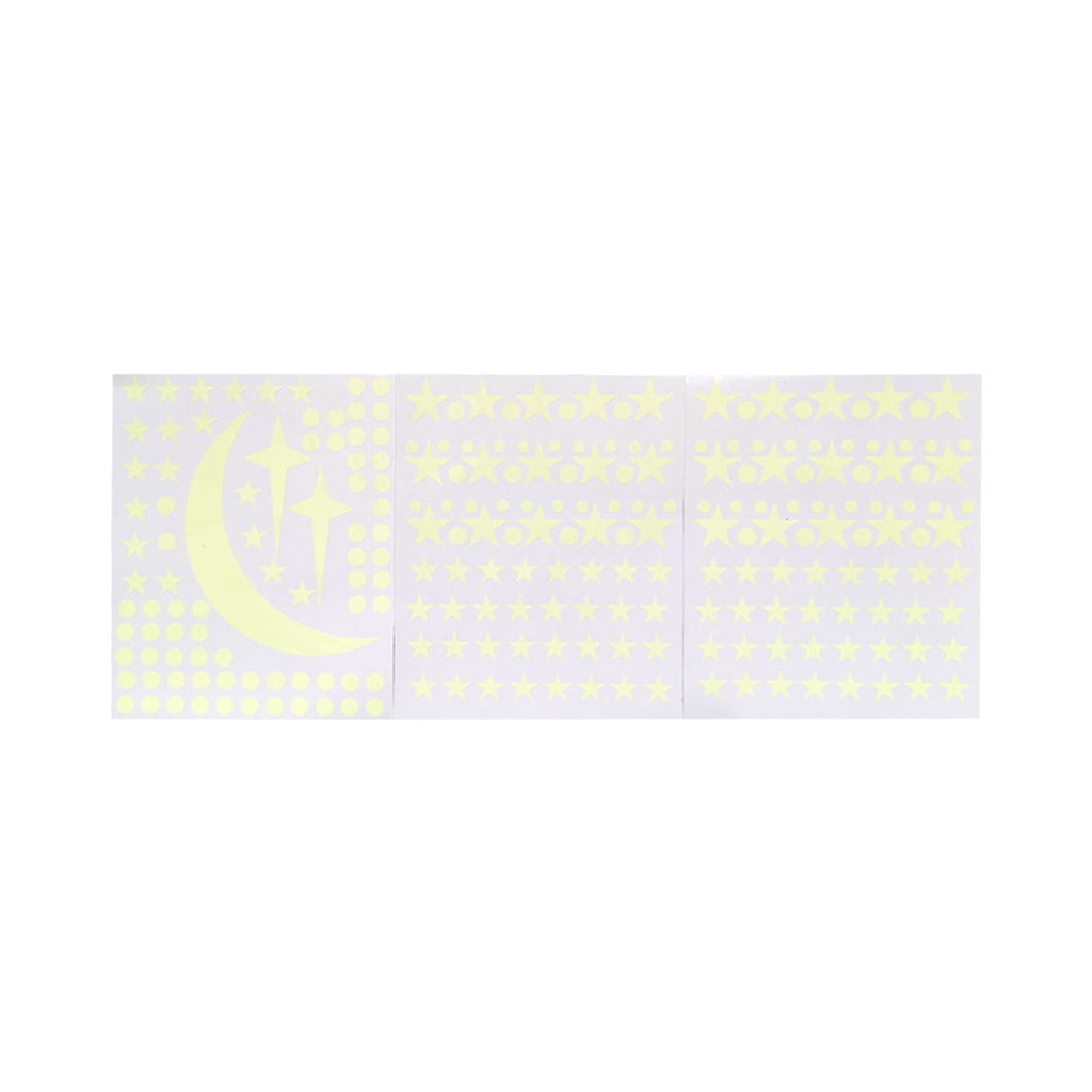 Xolikefi 3D Stars Glow In The Dark Luminous Fluorescent Wall Stickers ...