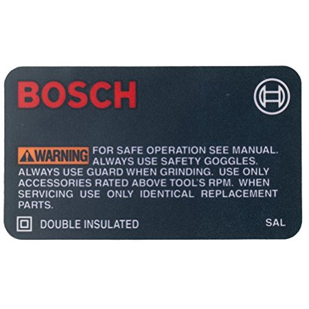 Bosch Parts 2610906860 Warning Label | Walmart Canada
