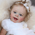AmaMary 24 inch Yannik Reborn Baby Doll, Blue Eyes, Brown Hair, Soft ...