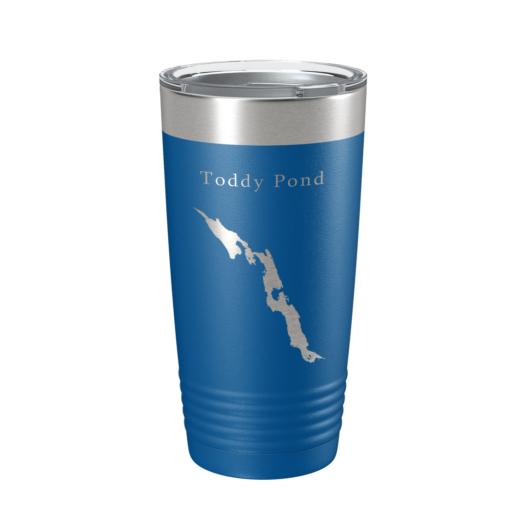 Toddy Pond Tumbler Lake Map Travel Mug Insulated Laser Engraved Coffee ...