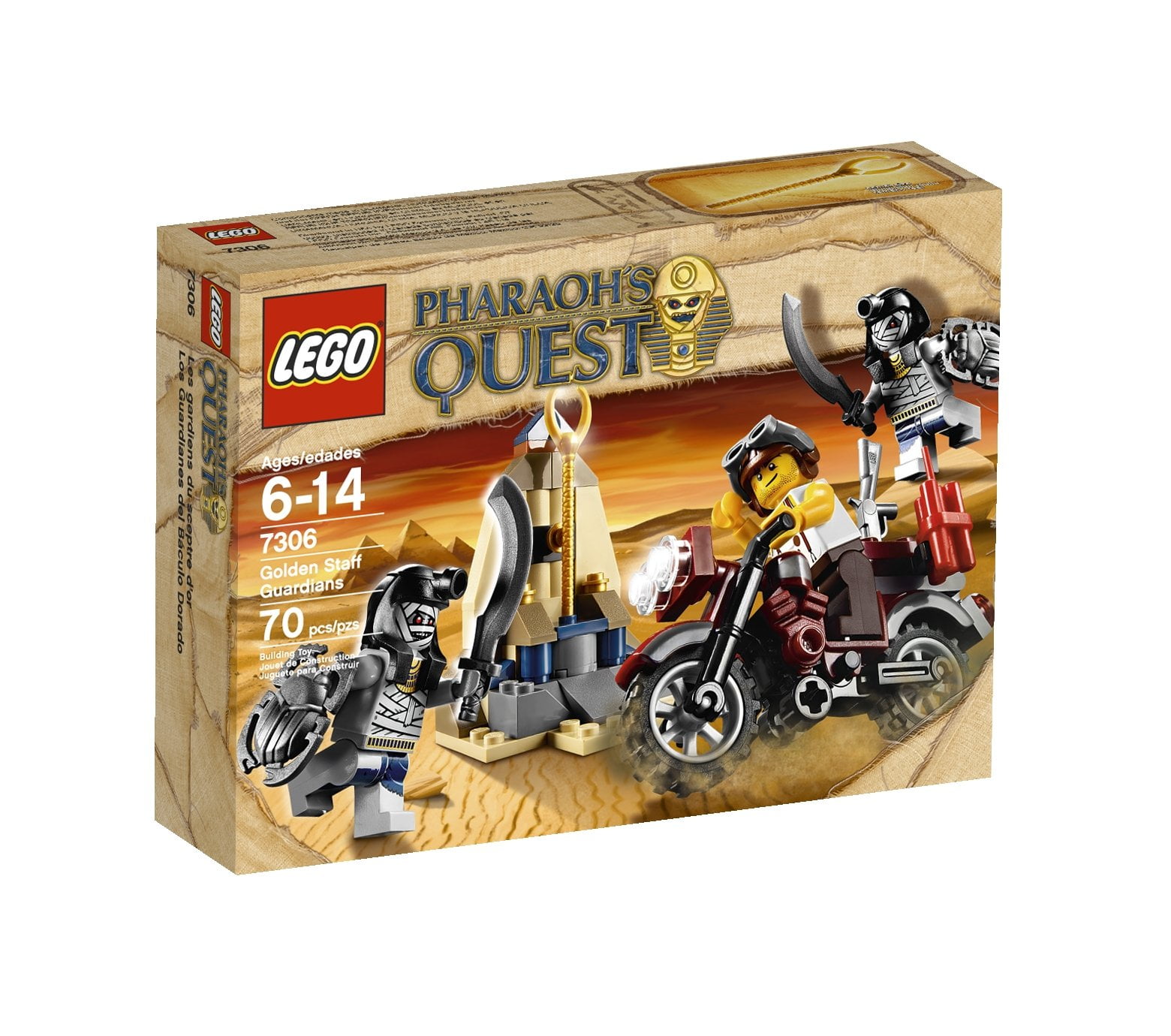 LEGO Pharaoh's Quest Golden Staff Guardians 7306 LEGO - | Bodega ...
