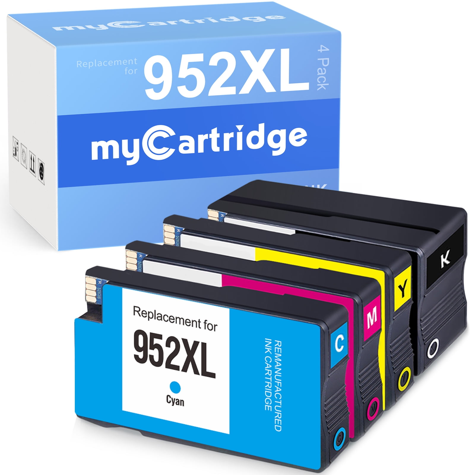 3 Color Ink 952XL for HP Officejet Pro 8724 8725 8726 8727 8728 8730 ...