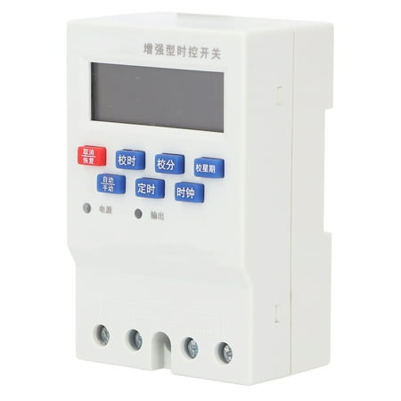Programmable Digital Time Switch 25A Auto Start Shutdown Power Off Memory Time Control Switch ...