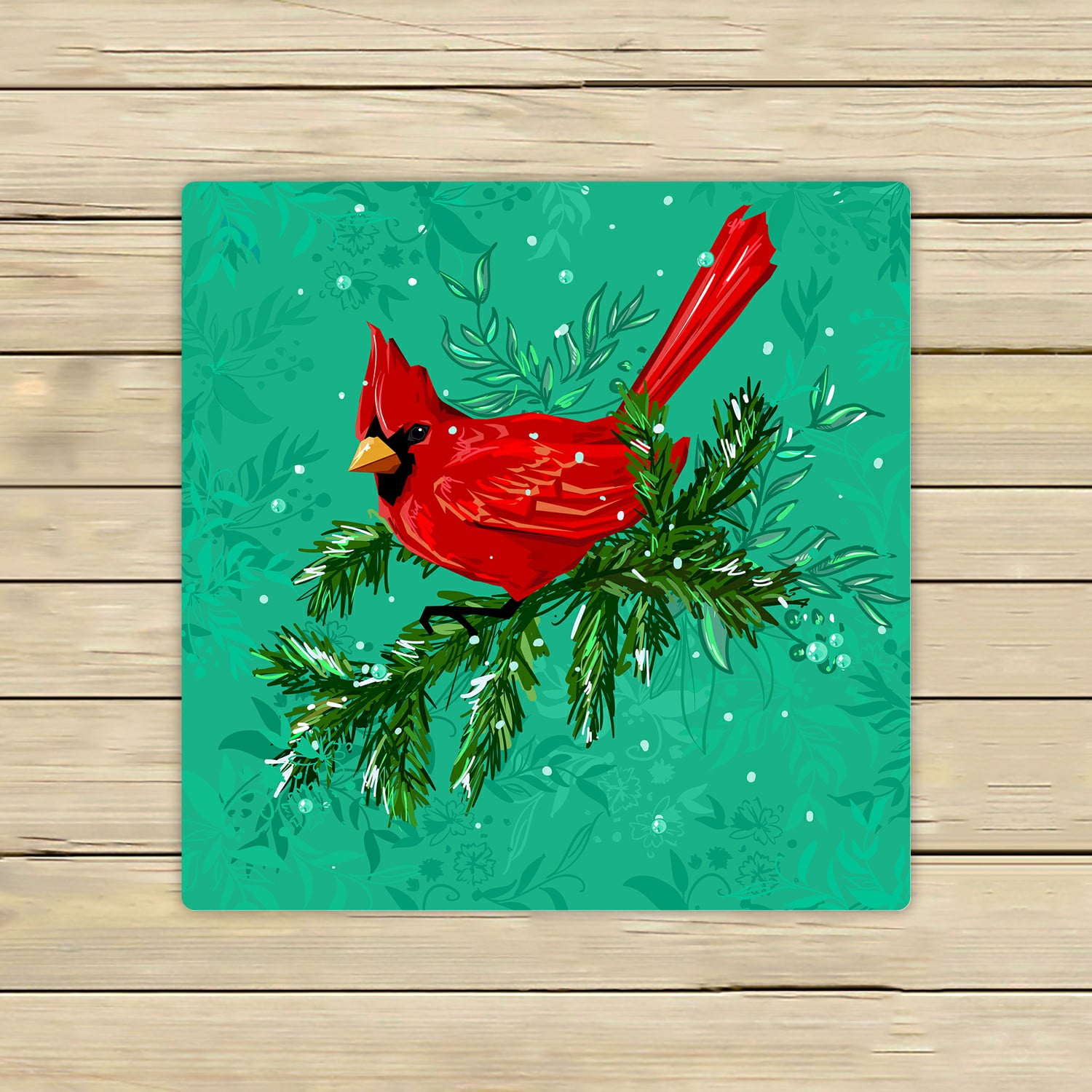 ECZJNT Northern Red Cardinal Bird Wildlife Winter Beach Bath Towels ...