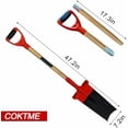 Spade Garden Shovel,Steel Square Flat Spade Shovels for Digging with D ...