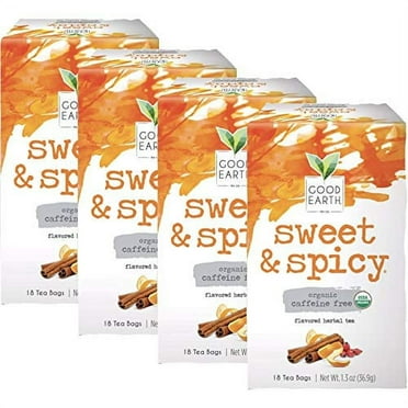Good Earth Original Herbal & Black Tea, Sweet & Spicy with Peppermint ...
