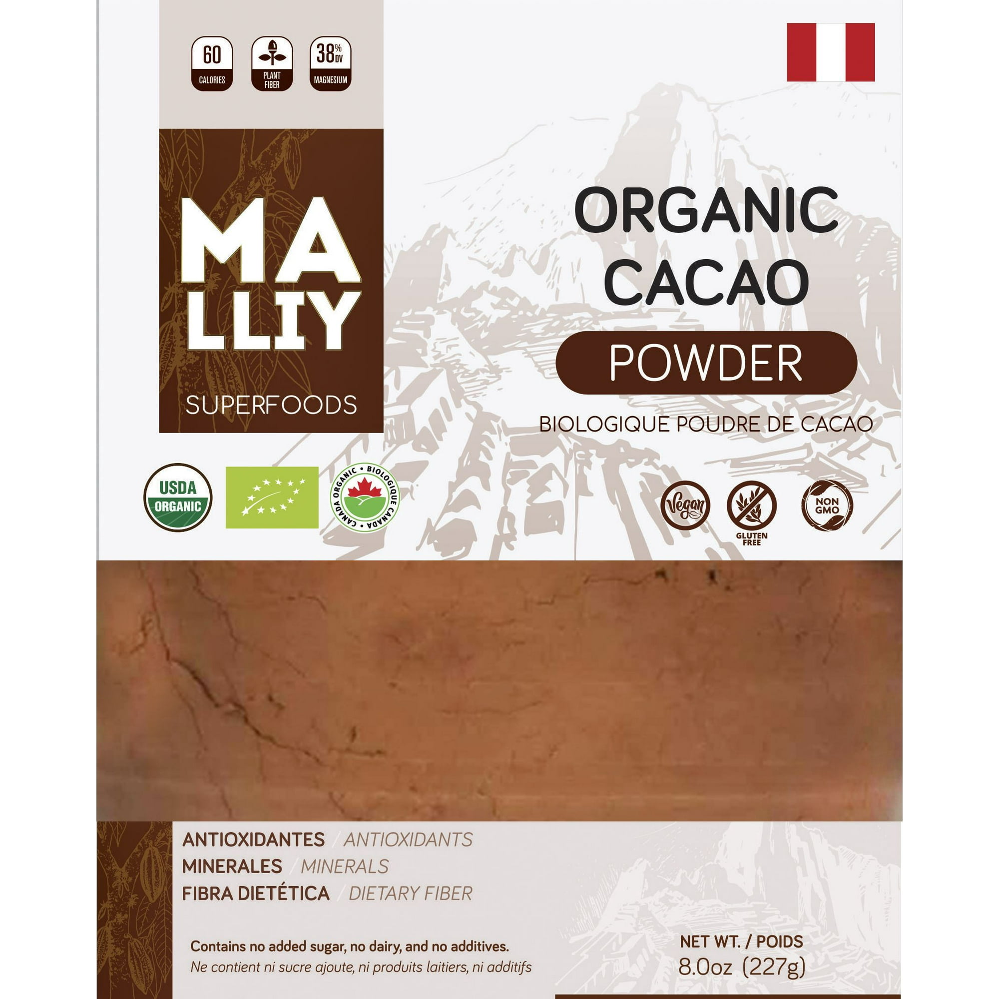 Click here for Malliy Chocolate Organic Cacao Powder - 227g 227g prices