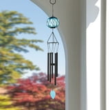 Mainstays 30" H Blue Globe Garden Outdoor Wind Chime - Walmart.com