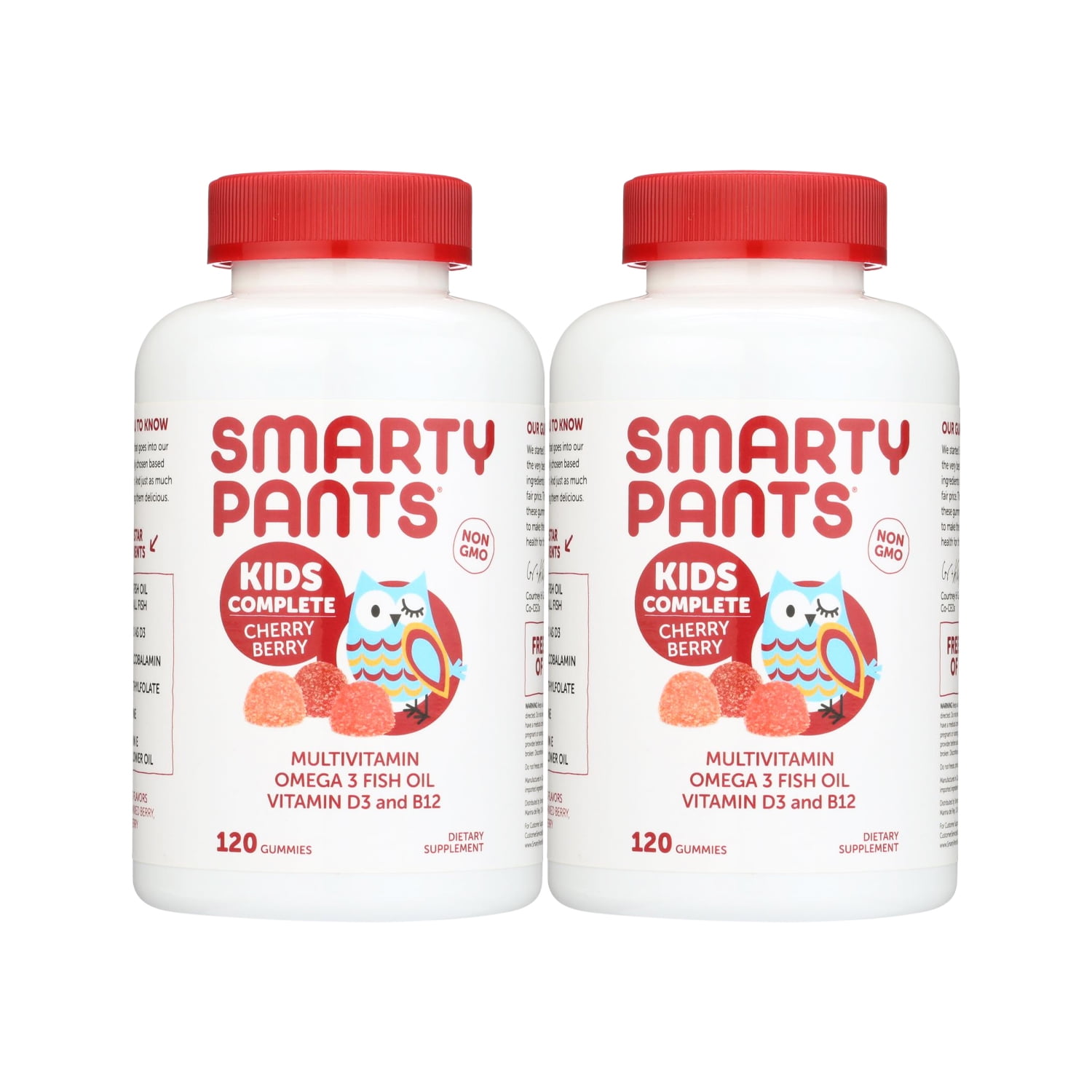 SmartyPants Kids Formula Daily Gummy Multivitamin Cherry Flavor 120 ...