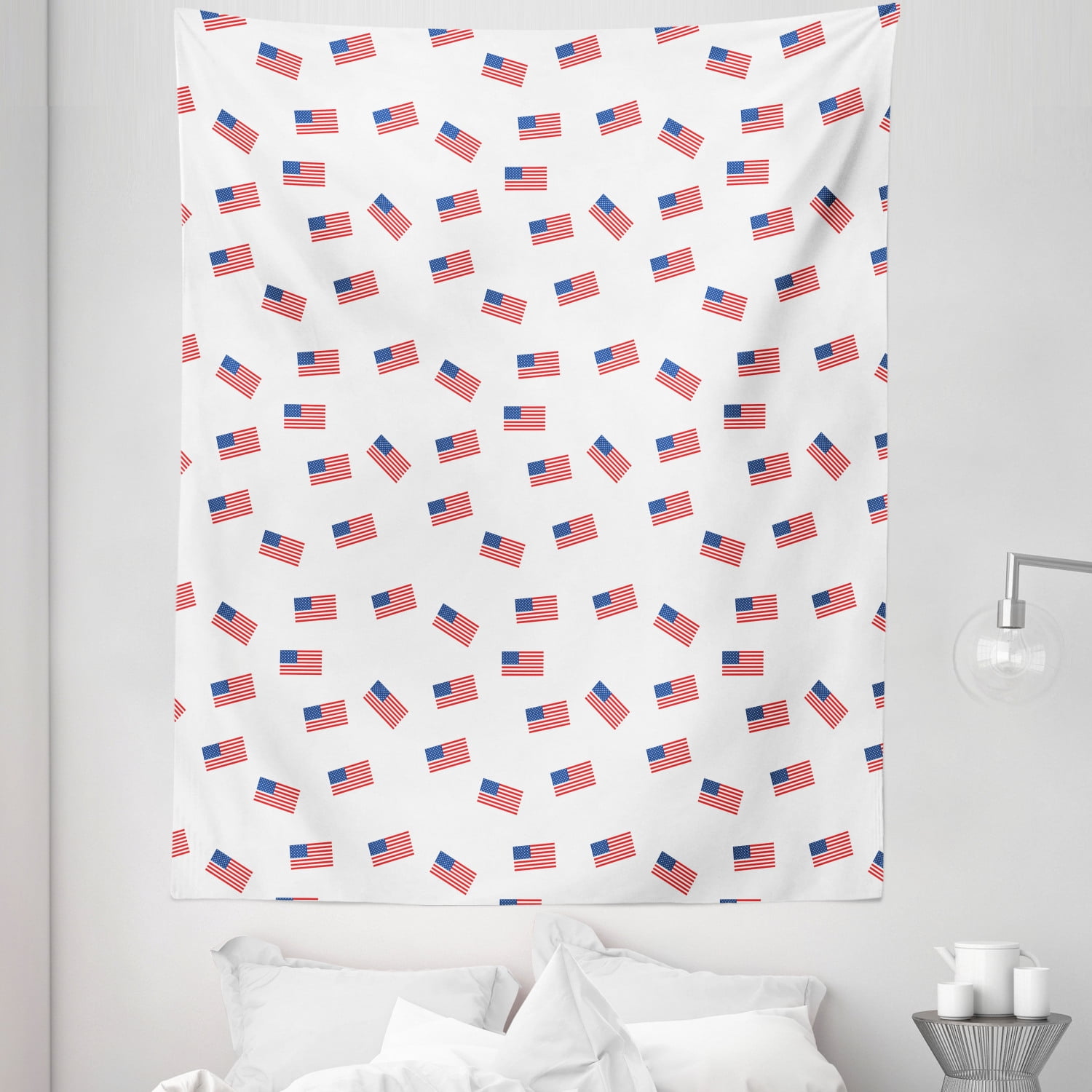 American Flag Design Tapestry, United States Signs Smoothly Continuous ...