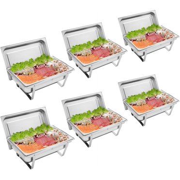 20 PC Chafing Buffet Set | 5LB Loaf Pans Servers and Warmers with Handy ...