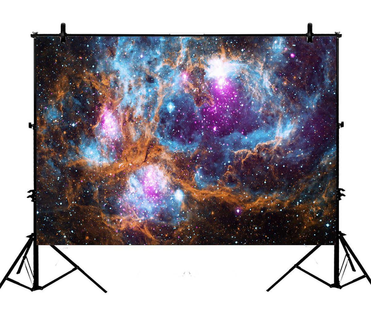 ZKGK 7x5ft Galaxy Space Universe Polyester Photography Backdrop For ...