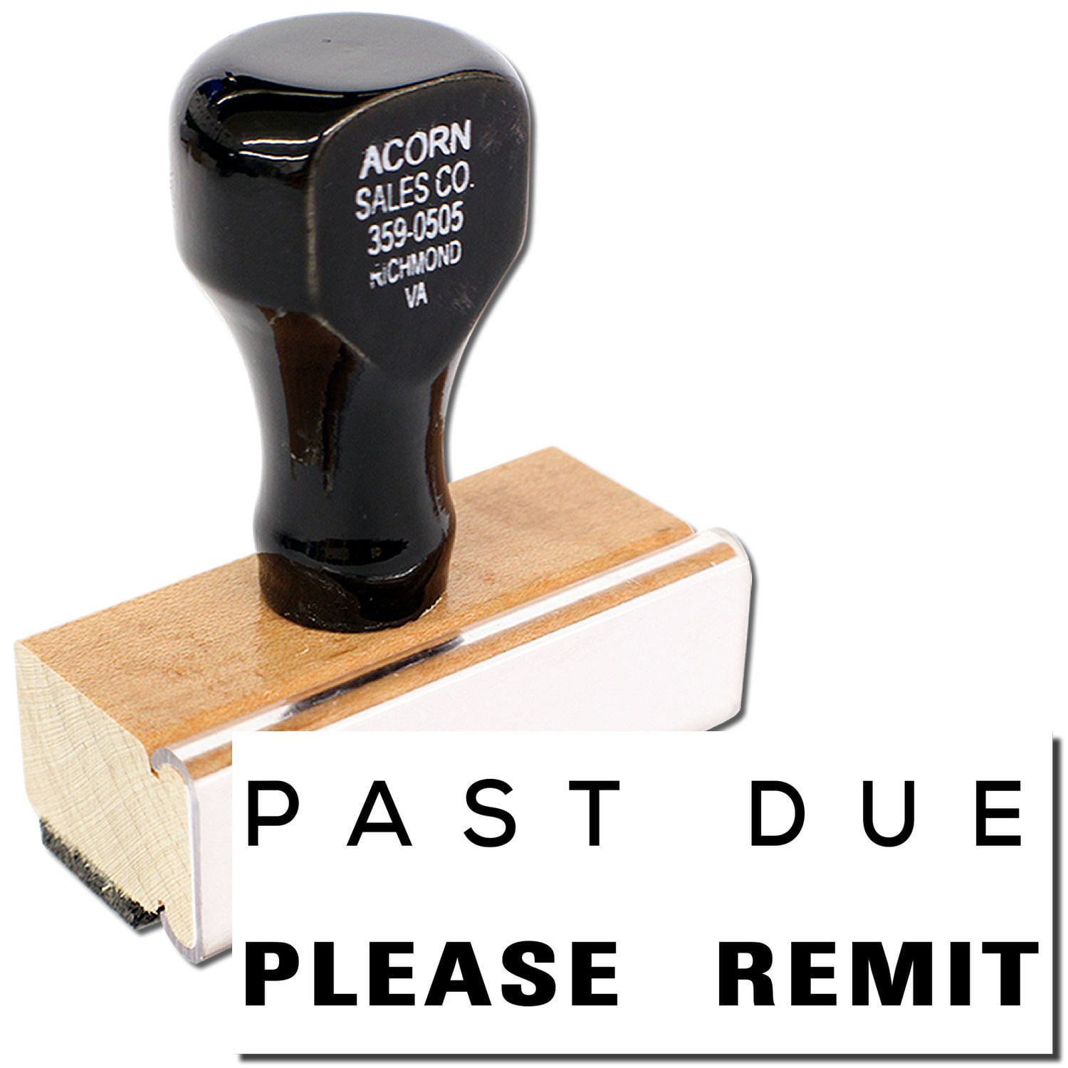 Past Due Please Remit Rubber Stamp, Wooden Handle Rubber Stamp, Laser ...