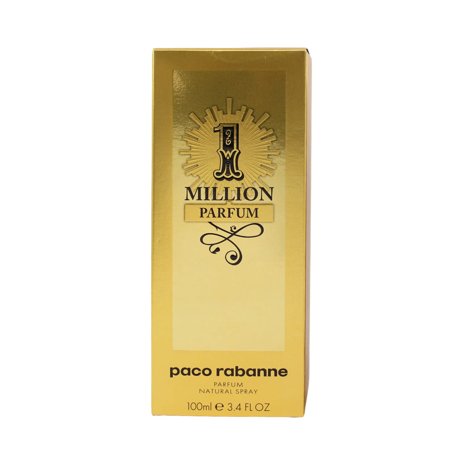 Paco Rabanne One Million for Men Parfum Natural Spray, 3.4 Ounce Paco ...