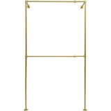 2 Tier Metal Clothing Display Rod Wall Mounted Garment Clothes Display ...