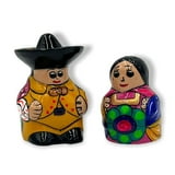 Set of 2 Mexican Handmade Salt and Pepper Shakers | Hand Painted ...