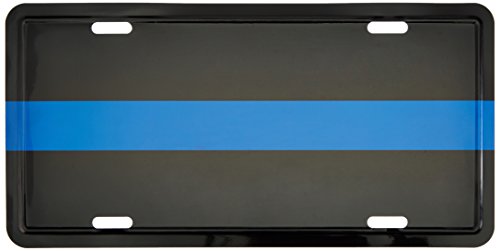 Police Thin Blue Line Metal Tag Reflective Made in the USA - Walmart.com