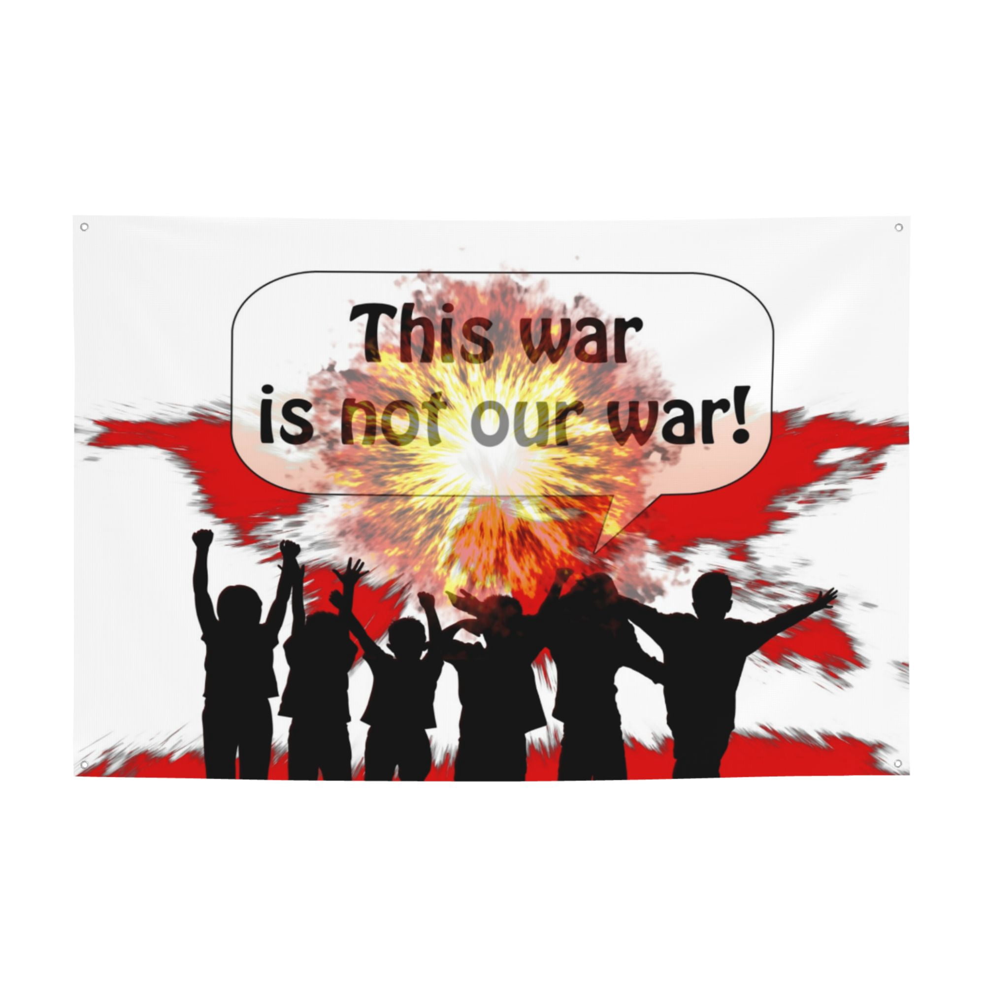 DouZhe Peace Stop War Sign Banner, Non-Violent Hanging Banners Backdrop ...