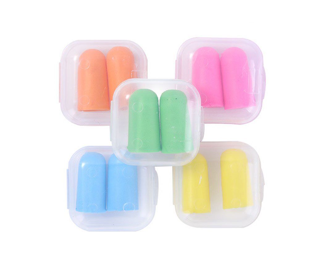 10 Pairs Assorted Color Soft Ear Plugs Protection Foam Earplug Noise ...