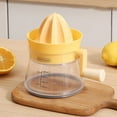 Manual Citrus Juicer Squeezer with Built-in Measuring Cup and Grater ...