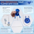 2 Pack Universal 2 Inch Toilet Flapper Compatible with American ...