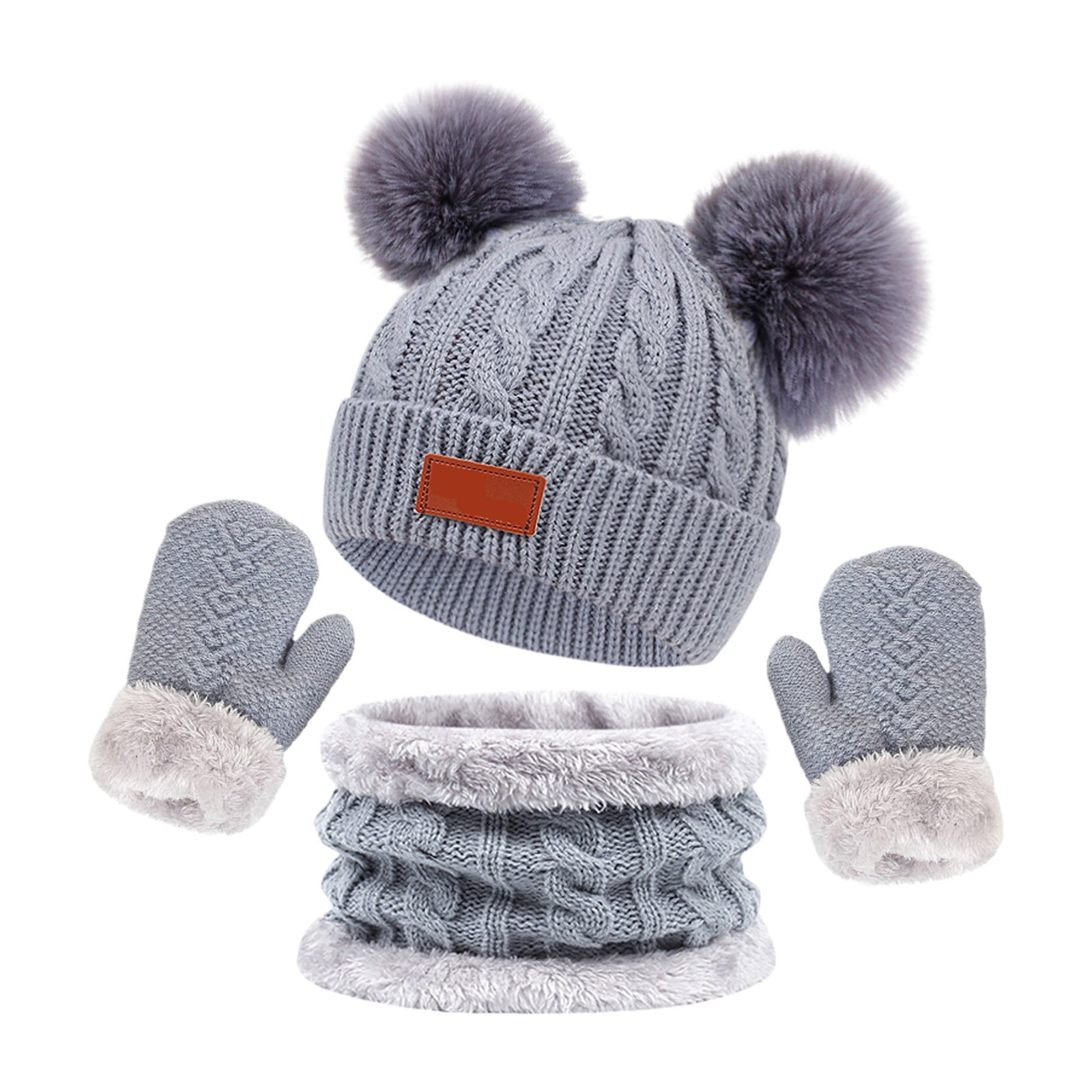 Click here for Bmisegm Childrens Hats Scarves Gloves Three Piece... prices