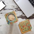 3drose, Meadow of Beautiful Bright Red Poppy Flowers, Set of 4 Coasters ...