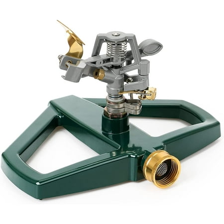 Pulsating Impact Sprinkler with Metal Base, Heavy Duty Adjustable ...